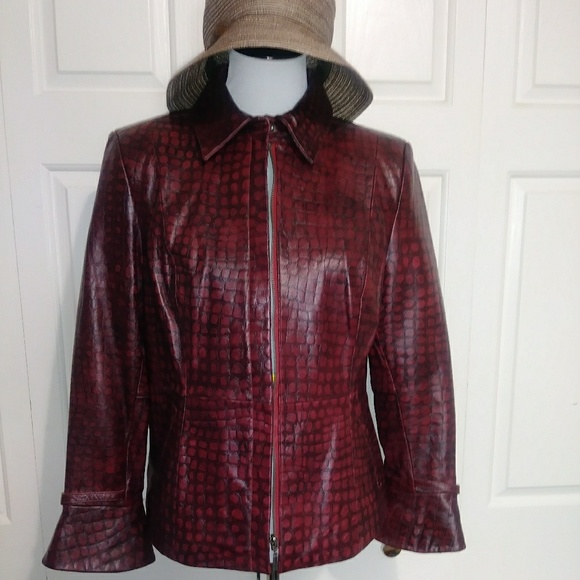 Pamela McCoy | Jackets & Coats | Pamela Mccoy Collections Leather ...